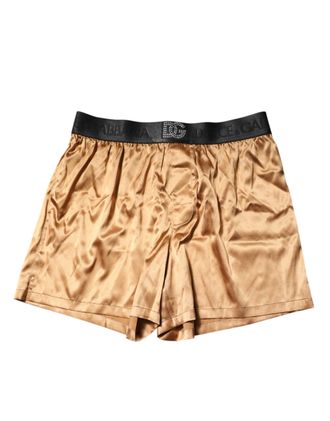 Dolce & Gabbana Beige Men Regular Boxer Eye Mask Set Underwear Silk Clothing