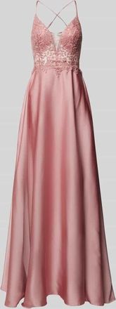 Laona Abendkleid mit Spitzenbesatz