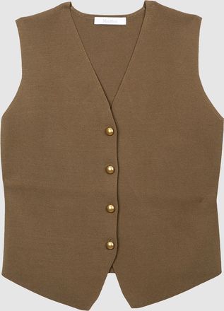 Max Mara Gilet Gola Mud, Max