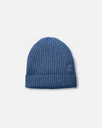 Timberland M&uuml;tze aus Wollmischgewebe in Dunkelblau, Blau