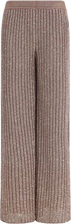 Missoni Ma&szlig;geschneiderte Hose aus Lam&eacute;-Viskose mit Pailletten - - Trousers - Damen - Rosa - S