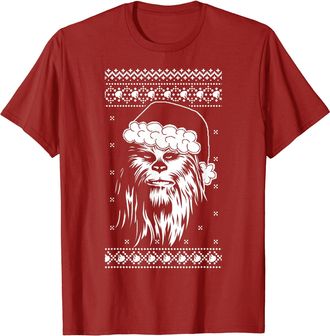 Star Wars Chewbacca Ugly Christmas Sweater Santa T-Shirt T-Shirt