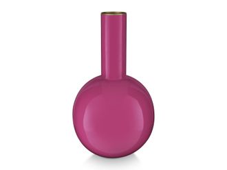 Pip Studio Metall Vase Klein Knallrosa 26cm
