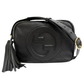 Gucci Pre-owned Blondie Leather Shoulder Bag - - Pre-owned - Damen - Schwarzk - ONE SIZE