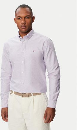 Tommy Hilfiger Hemd Solid Heritage MW0MW35774 Helllila Regular Fit