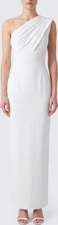 Solace London Langes One-Shoulder-Abendkleid aus Satin von mit R&uuml;ckenschlitz