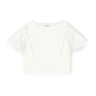 Motivi Femme, Blouses et Chemises, Blanc, Taille: 40 FR Blouse &agrave; Manches Couliss&eacute;es