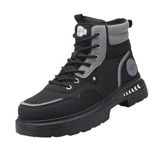 Generic Chaussures d&eacute;t&eacute; en toile pour homme - Respirantes - L&eacute;g&egrave;res - Confortables - D&eacute;contract&eacute;es - Taille 11, Noir, 41 1/3 EU