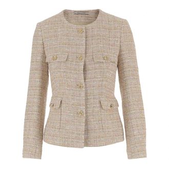 Tagliatore Jodie Tweed Jacke - - Jackets - Damen - Beige - S