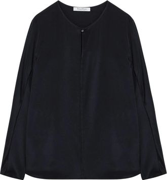 Max Mara Femme, Blouses et Chemises, Bleu, Taille: 40 FR Camicia