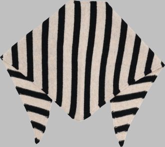 Paul Smith Striped Lambswool Scarf - White