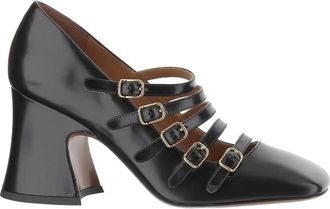 Chloé Hohe Schuhe - Janis Shiny Leather Pumps - Gr. 36,5 (EU) - in Schwarz - für Damen