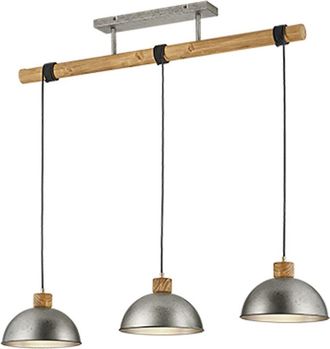 Trio Suspension 3 lumieres e27 metal nickel antique delhi 24354055 24354055