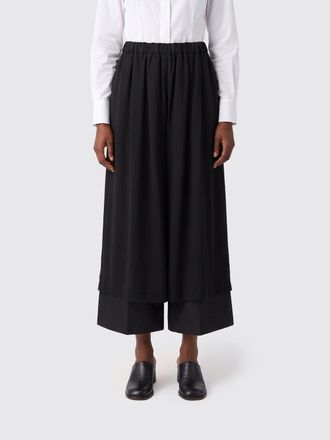 Comme Des Gar&ccedil;ons Pantalon large double &eacute;paisseur en laine et taffetas