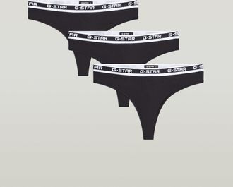 G-Star Bazilian Brief 3er-Pack - Schwarz - Damen