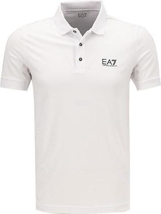 Emporio Armani Herren Polo-Shirt weiß Baumwoll-Jersey