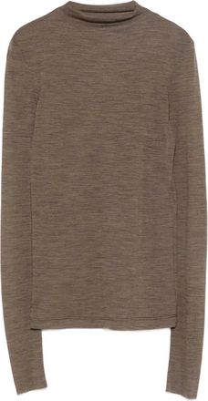 Alysi pull à col montant - Marron