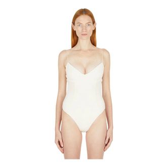 Ziah Femme, Maillots de bain, Blanc, Taille: 38 FR Maillot de bain une pi&egrave;ce fines bretelles