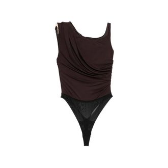 Elisabetta Franchi Damen, Oberteile, Braun, SGr&ouml;&szlig;e