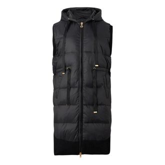 Twinset Gepolsterte &auml;rmellose Jacke - - Jackets - Damen - Schwarzk - L