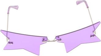 Valiclud Lunettes de Soleil sans Bord Unisexes Style Fête Accessoires Mode pour Femmes et Hommes Design Créatif pour Photos et Festivals