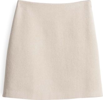 someday Damen Minirock | OHAARA Minirock aus weichem Woll Double Mellow m&eacute;lange, 42