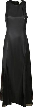 Loulou Studio Femme, Robes, Noir, Taille: 42 FR Iraka Midi Dress