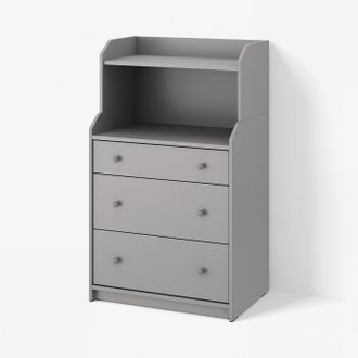 IKEA HAUGA Kommode mit 3 Schubl und Regal