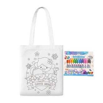 Generico TOTE BAM BVEDA JOURN&Eacute;E MATHE, PARTIE BAG POUR FEMMES - Sac de plage en toile r&eacute;utilisable, Fourniture artisanale l&eacute;g&egrave;re, accessoires graffitis polyval