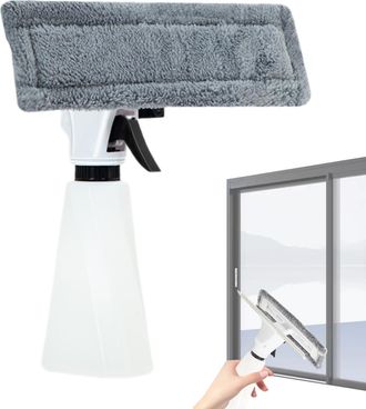 Generic Fensterreiniger aus Mikrofaser mit Spr&uuml;hflasche - Reinigung aus Glas ohne Sequenz, kompakte Dusche | Mehrzweck-Griff mit Spr&uuml;hkopf