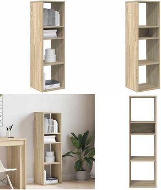 vidaXL vidaXL Bücherregal Sonoma-Eiche 34x31x112 cm Holzwerkstoff
