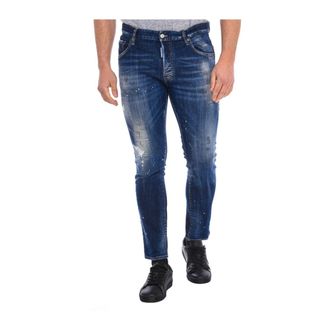 Dsquared2 Homme, Jeans, Bleu, Taille: S Pantalon Long Coupe Droite