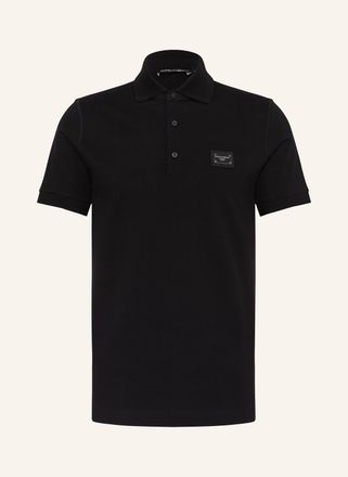 Dolce & Gabbana Piqu&eacute;-Poloshirt schwarz