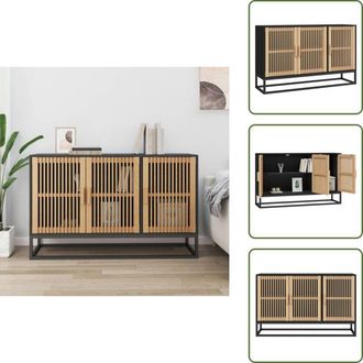 vidaXL The Living Store Sideboard Schwarz 105x30x65 cm Holzwerkstoff - Holzschrank