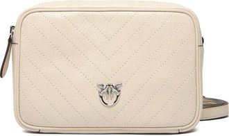 Pinko Handtasche Carrie Camera Bag Classic Al 25-26 PLTT 104336 A2JC Écru