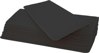 Hhg jamais utilis&eacute;] Lot de 15 tapis pour marches &eacute;scalier 585, protection descalier, 65x25cm, rectangulaire, noir-anthracite