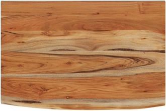 vidaXL &Eacute;tag&egrave;re murale rectangulaire massif acacia bordure assortie vidaXL