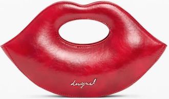 Desigual Kleine Lippentasche in Rot
