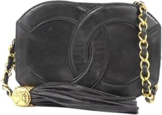 Chanel Sac Bandouli&egrave;re Vintage Pre-owned - Femme - Pre-owned - Noir - Taille: ONE Size