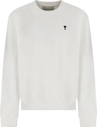 Ami Homme, Sweatshirts et sweats &agrave; capuche, Blanc, Taille: L ADC Molleton SweaT-shirt
