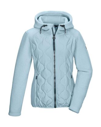 Killtec Fleecejacke KSW 108 WMN FLC JCKT Fleecejacke in Hybridoptik, regulierbare Kapuze, Kinnschutz