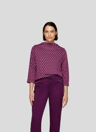 Rabe 3/4-Arm-Shirt mit grafischem Muster