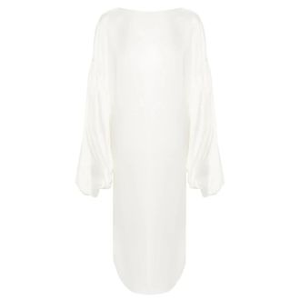 Khaite Seidenes elfenbeinwei&szlig;es Midikleid - - Dresses - Damen - Wei&szlig; - S