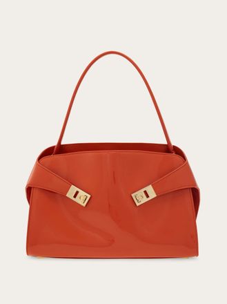Ferragamo Damen Hug Soft Schultertasche (M) Orange