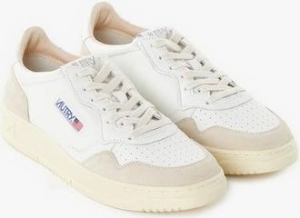 Autry Baskets bi-mati&egrave;re en cuir m&eacute;lang&eacute;