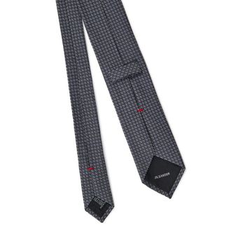 Jil Sander Mens Gray Silk Tie