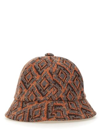 Needles OT053_C-ORANGE Printed Polyester Baseball Cap - Orange