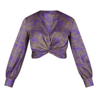 Simona Corsellini Damen, Blusen & Hemden, Lila, LGr&ouml;&szlig;e