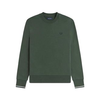 Fred Perry Rundhals-Sweatshirt - - Sweatshirts & Hoodies - Herren - Gr&uuml;n - M