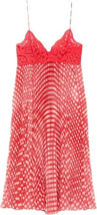Ermanno Scervino Femme, Robes, Rouge, Taille: 38 FR Robe avec Broderie